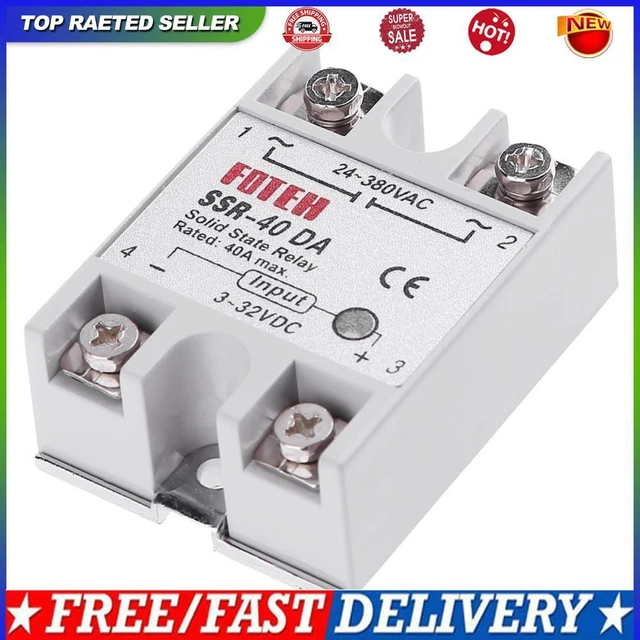 SINGLE PHASE RELAY Module AC 24-380VAC Delay Relay for Temperature ...