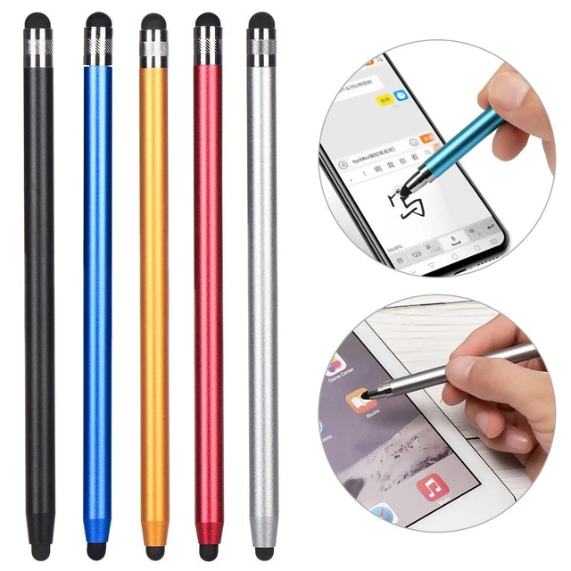 SENSITIVE DUAL SILICONE Tips Drawing Pen Touch Screen Pen Capacitive ...
