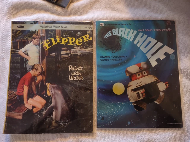 FLIPPER COLORING BOOK and the Black Hole Activity Book (1979). EUR 6,50 ...