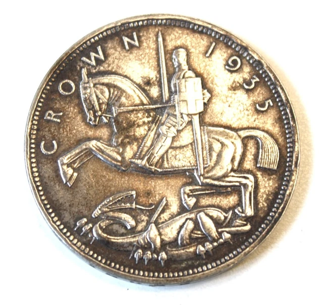 VINTAGE 1935 KING GEORGE V Silver Jubilee .500 SILVER Commemorative ...