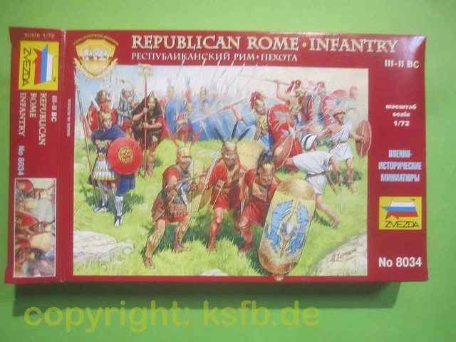 ANGEBOT 1:72 ZVEZDA #8034 Antike römische Republik Römer Infanterie ...