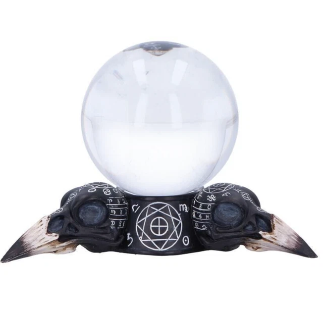 NEMESIS NOW FUTURE OF THE RAVEN Altar Crystal Ball And Holder 15cm £26. ...