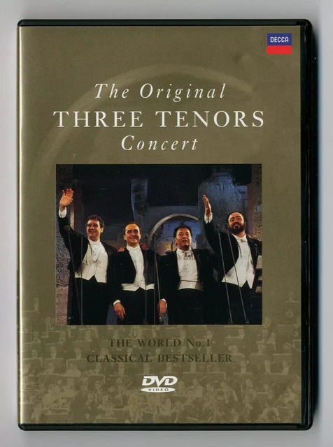 THE ORIGINAL THREE Tenors In Concert DVD Placido Domingo, Pavarotti UK ...