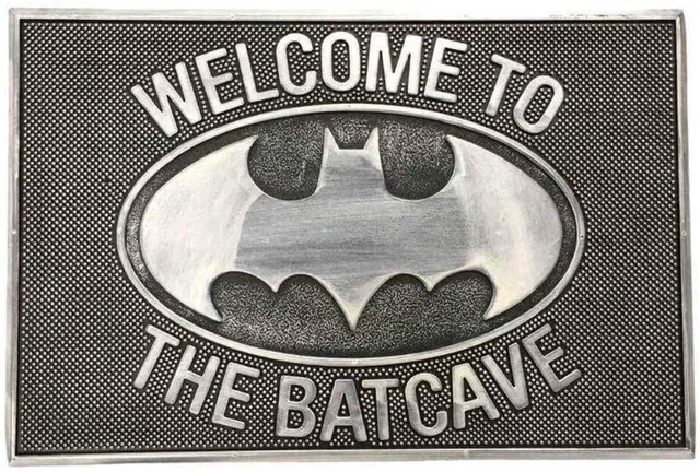 BATMAN WELCOME TO The Batcave Doormat IN Rubber Rubbermat Pyramid ...