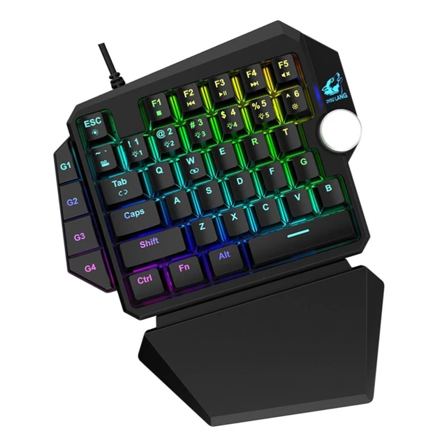 ERGONOMIC GAMING KEYBOARD Mechanical Transparent RGB Backlit £56.19 ...