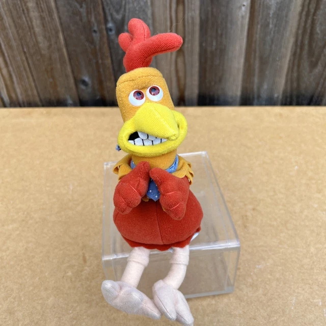 CHICKEN RUN ROCKY Plush Vintage 1999 Dreamworks Aardman Beanie Soft Toy ...