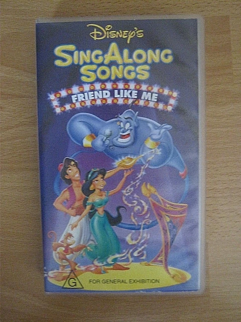 DISNEY'S SING ALONG Songs - Friend Like Me VHS Video EUR 15,10 ...