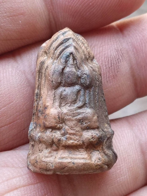 RARE AMULETTE THAÏLANDAISE Phra Khon Sa Mor terre cuite petite taille ...