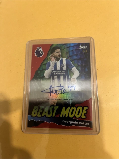 TOPPS 2026 PREMIER League Autograph Card Georginio Rutter, Brighton £ ...