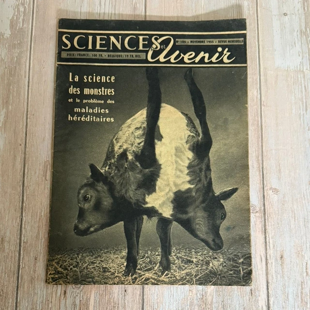 SCIENCES ET AVENIR 105 Nov 1955 Science des monstres Curiosa cabinet ...