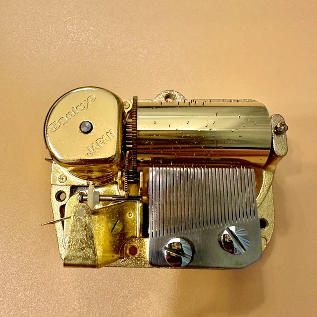 MUSIC BOX PARTS Mechanism Gold Sankyo (Nidec) Musical Movement ...