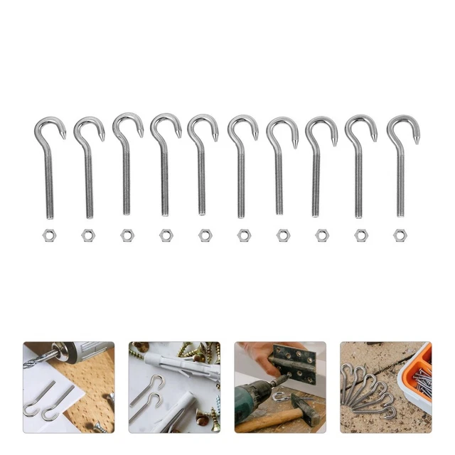 LIFTING SHOULDER EYEBOLTS Sheep Ring Hook Self-tapping Screw Hooks £9. ...