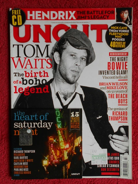 RIVISTA UNCUT 190/2013 CD Tom Waits Sinead O'Connor Hendrix Beach Boys ...