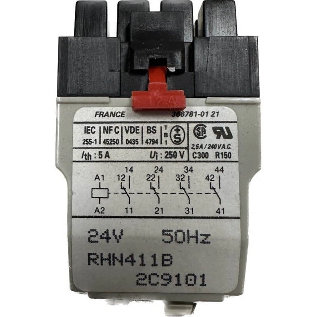 RELAIS INSTANTANÉ 24V 50hz TELEMECANIQUE RHN411B EUR 89,00 - PicClick FR