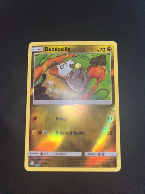 CARTE POKEMON BÉBÉCAILLE reverse 161/236 SL12 Eclipse Cosmique FR NM EUR 2,99 - PicClick IT