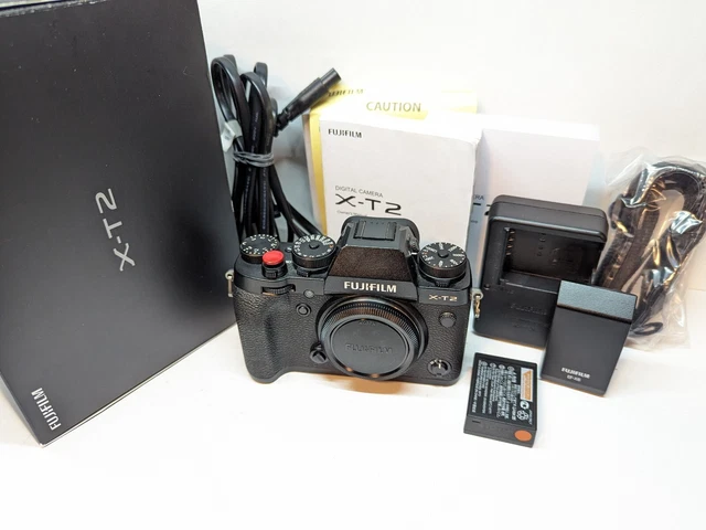 FUJIFILM X-T2 MIRRORLESS Digital Camera Body in Black - LOW 4 SHUTTER ...