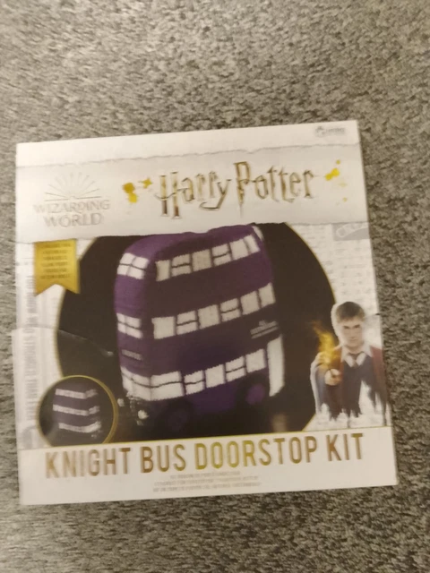HARRY POTTER KNIGHT Bus Doorstop Knit Kit Yarn & Needle Wizarding World ...
