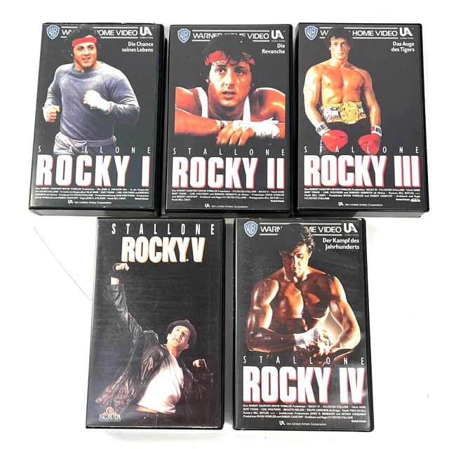 COLLECTOR VHS ROCKY I II III IV V - Rocky Balboa 1, 2, 3, 4, 5 Vintage ...