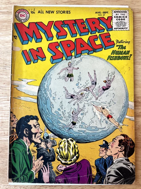 MYSTERY IN SPACE #27 (1955) Golden Age Sci-Fi Comic Book! DC Comics ...