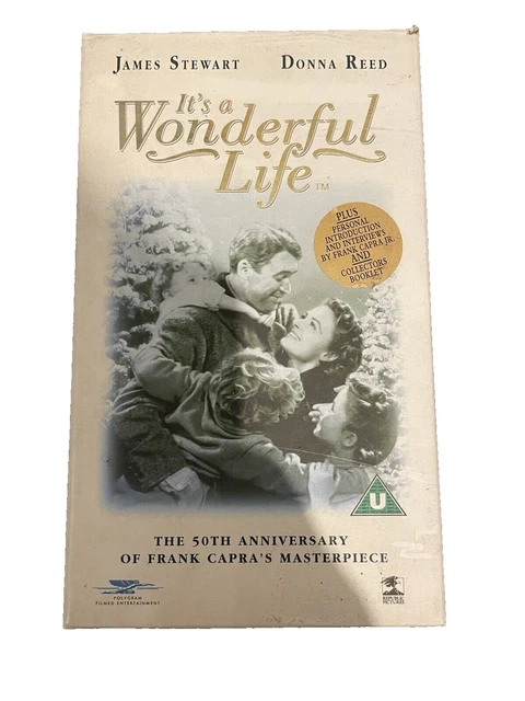 ITS A WONDERFUL life VHS sealed new rare 50th anniversary box edition ...