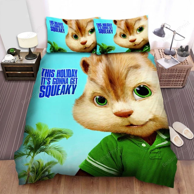 ALVIN AND THE Chipmunks Theodore Solo Poster Quilt Duvet Cover Set ...