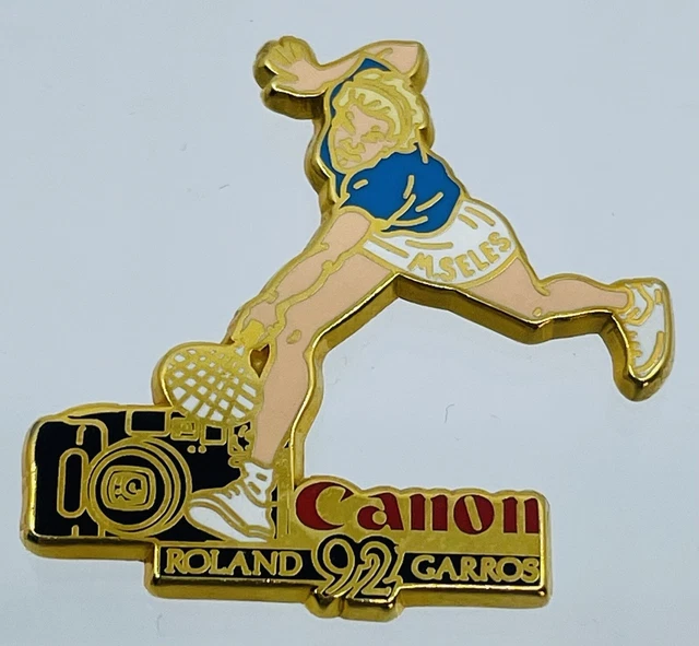 PINS PIN'S PIN Tennis Roland Garros 1992 - Canon Monica Seles - Arthus Bertrand EUR 9,99 ...