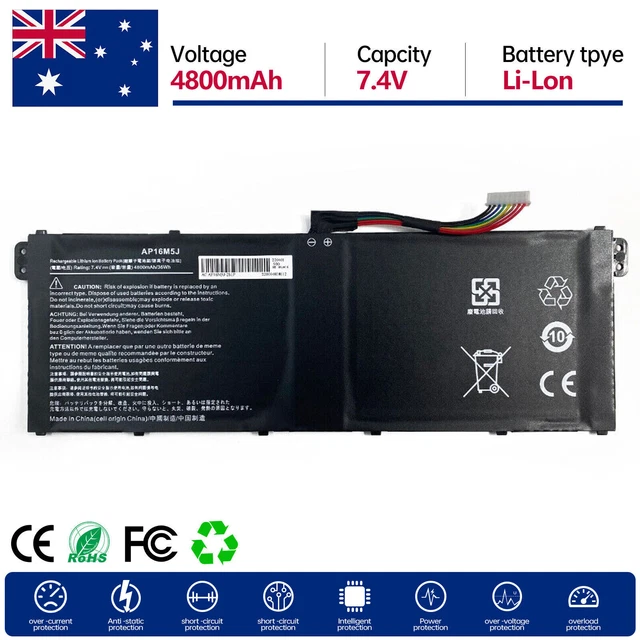 BATTERY FOR ACER Aspire A114-31-C3E6 A314-21-47HE A315-33-POKX ES1-52 ...
