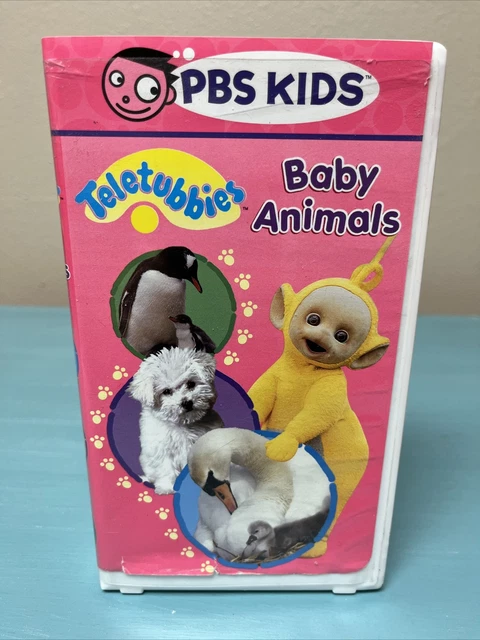 TELETUBBIES VHS TAPE Baby Animals Clam Shell PBS Kids VTG Kids Cassette ...