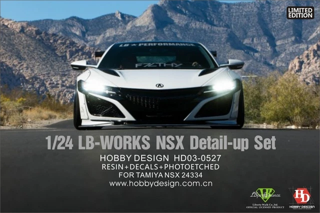 HOBBY DESIGN LB-WORKS Honda NSX Wide Body Kit 1/24 Tamiya Compatible ...