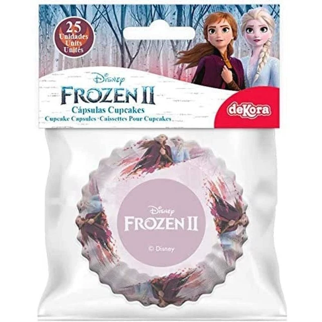 DEKORA-ANNA Y ELSA Frozen 2-Disney Capsule cupcake 25 pezzi Rosa 339262 ...