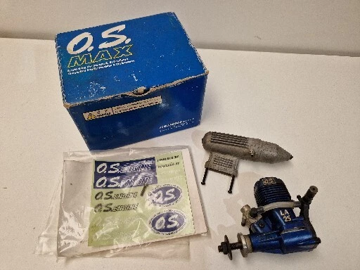 MOTORE AEROPLANO VINTAGE RC OS LA 25, motore aereo, motore aeronautico ...