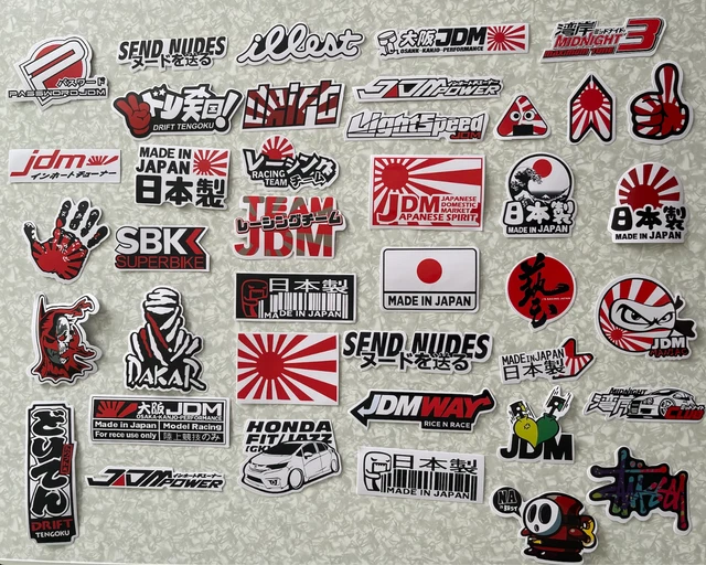 JDM STICKERS - 39 Sticker Decal Set - Car Window Bumper - UK SELLER £9. ...