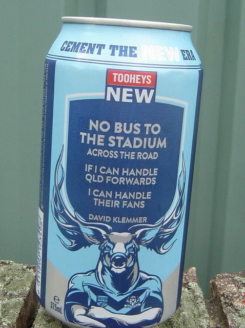 TOOHEYS ORIGIN CAN No Bus to The Stadium 375ml Empty Sold as per Scans ...
