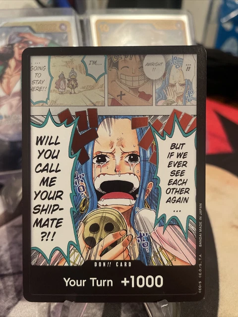 ONE PIECE KINGDOMS OF INTRIGUE ENGLISH CARD GAME CARTE OP04 DON !! Anglais Vivi EUR 2,50 ...