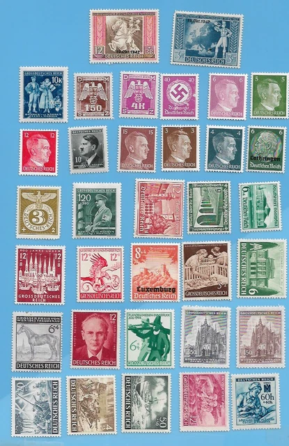 GERMANY WW2 GERMAN Hitler Soldiers Hitler Swastika Stamp lot WW2 Era ...