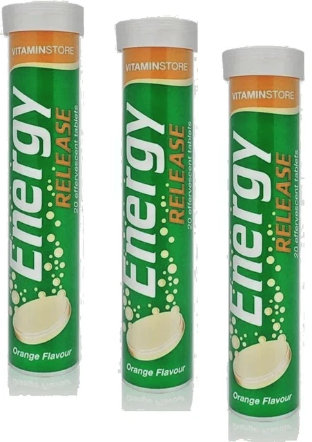 VITAMIN STORE ENERGY Boost Release Effervescent Tablets 3 pks = 60 In ...