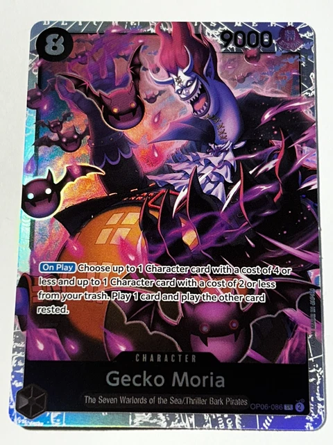 2024 ONE PIECE Wings Of The Captain Gecko Moria OP06-086 SR anglais EUR ... 2024 ONE PIECE Wings Of The Captain Gecko Moria OP06-086 SR anglais EUR ...