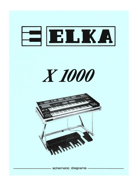 ELKA X-1000 SERVICE Manual Schematic Diagrams Circuit Diagram X1000 42 ...