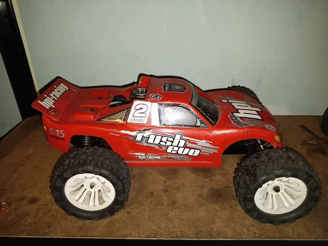 HPI RUSH EVO Nitro Rc Truck £30.00 - PicClick UK