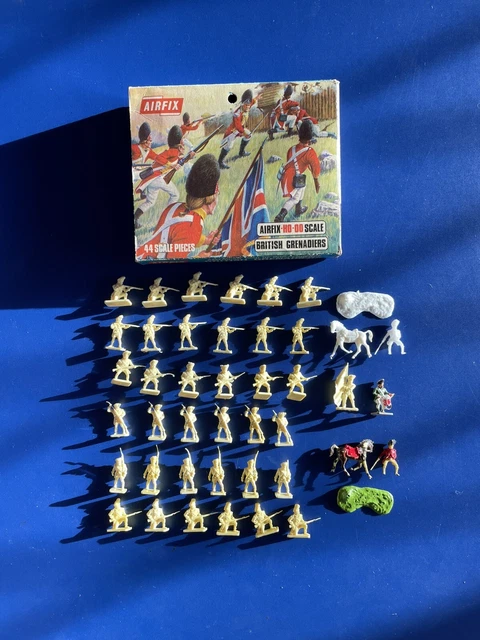 AIRFIX TOY SOLDIERS Boxed British Grenadiers AWI HO-OO 1/72 Scale 44/44 ...