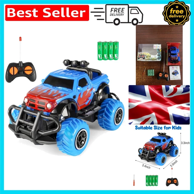INTERACTIVE REMOTE CONTROL Monster Truck for Toddlers - Safe & Fun Blue ...