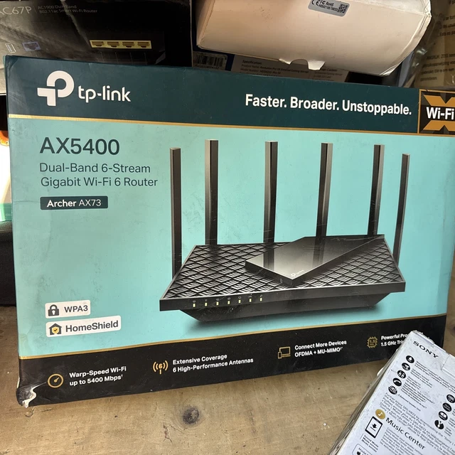 TP-LINK AX5400 WIFI 6 Router (Archer AX73)- Dual Band Gigabit Wireless ...