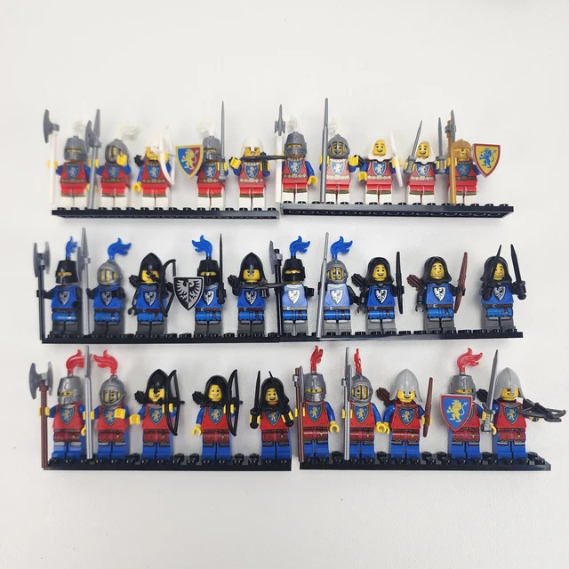 LEGO CASTLE LION Kinghts,Black Falcon Mini Figures,Weapons,Armor ...