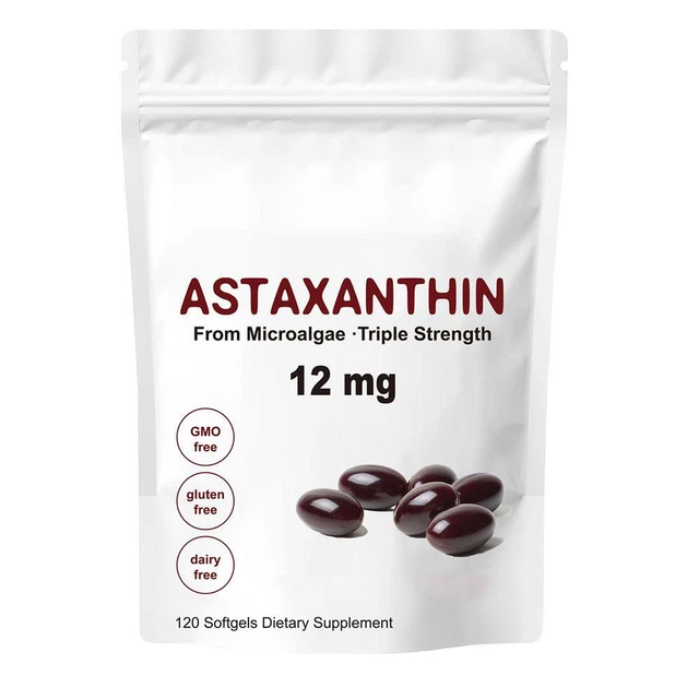 ASTAXANTHIN CAPSULES IMPROVE skin elasticity Y3U3 V8Q8 £8.89 - PicClick UK