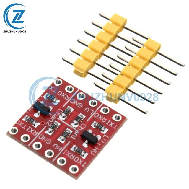 2-CHANNEL LOGIC LEVEL Converter 3.3V To 5V TTL Bi-Directional Module ...