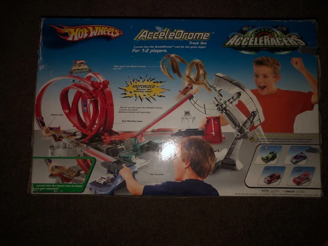 NEW NIB 2005 Hot Wheels Acceleracers AcceleDrome Track Set Cartoon ...