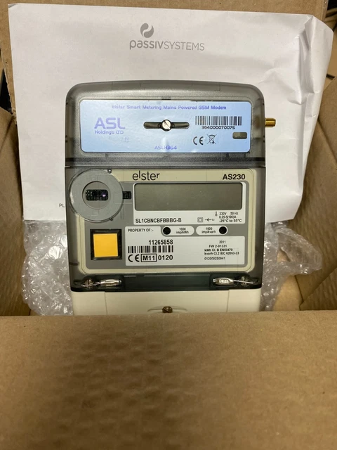 ELSTER AS230, SINGLE Phase, Electric Smart Meter - 1000kWh 100A GSM ...