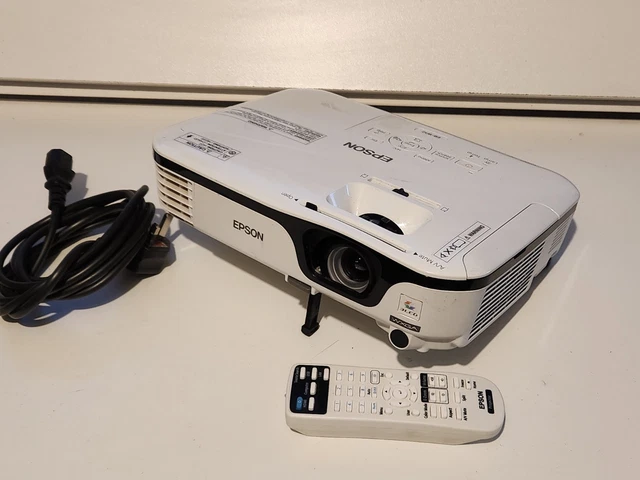 EPSON EB-W12 PROJECTOR Beamer WXGA 2800 LUMENS HDMI 3LCD- Remote 1100h ...