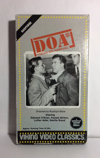 DOA*: *DEAD ON Arrival - nastro VHS - interpretato da Edmund O'Brien ...