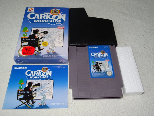 TINY TOON ADVENTURES Cartoon Workshop NES Spiel komplett mit OVP und ...